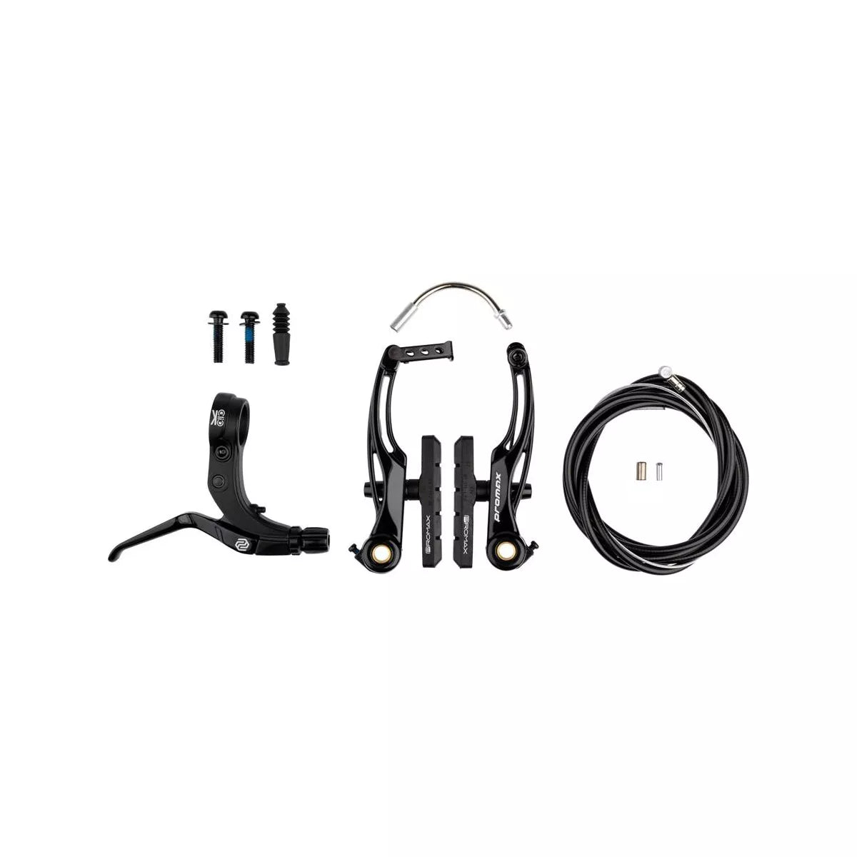 Promax P-1/Click V-Point Linear Pull Brake Kit - 108mm, Black | Ascent ...